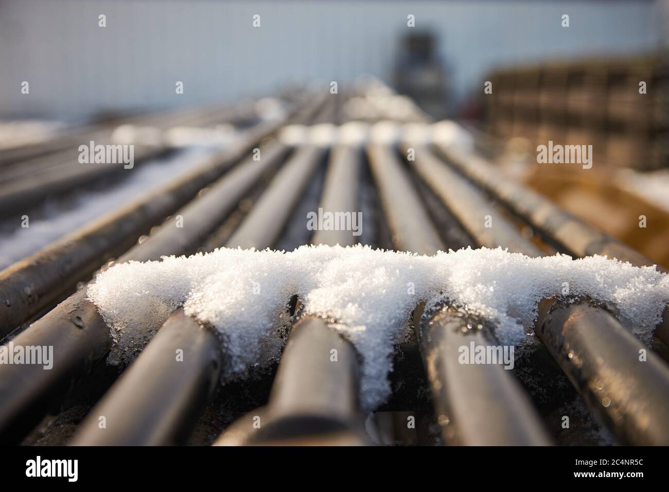 Water melting snow on metal hi-res stock photography and images - Alamy