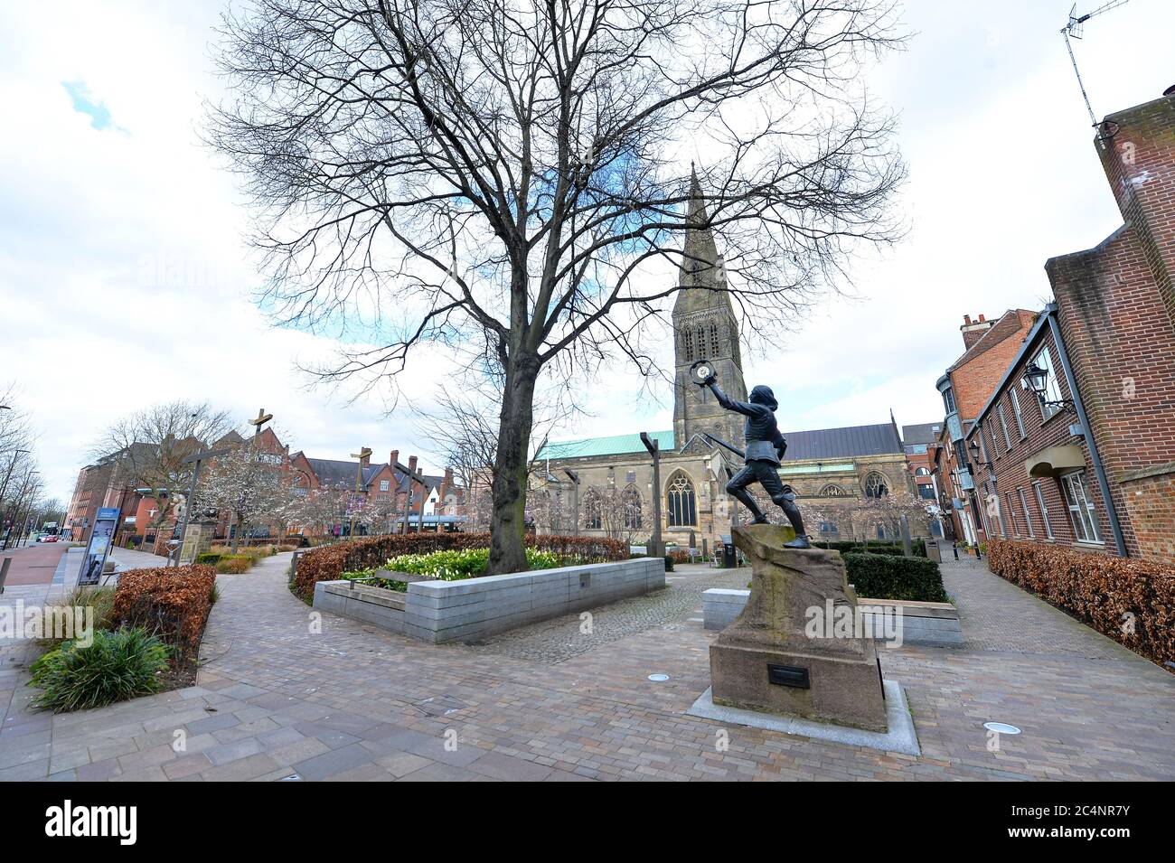 Images of Leicester City centre during the first week of UK Lockdown in ...