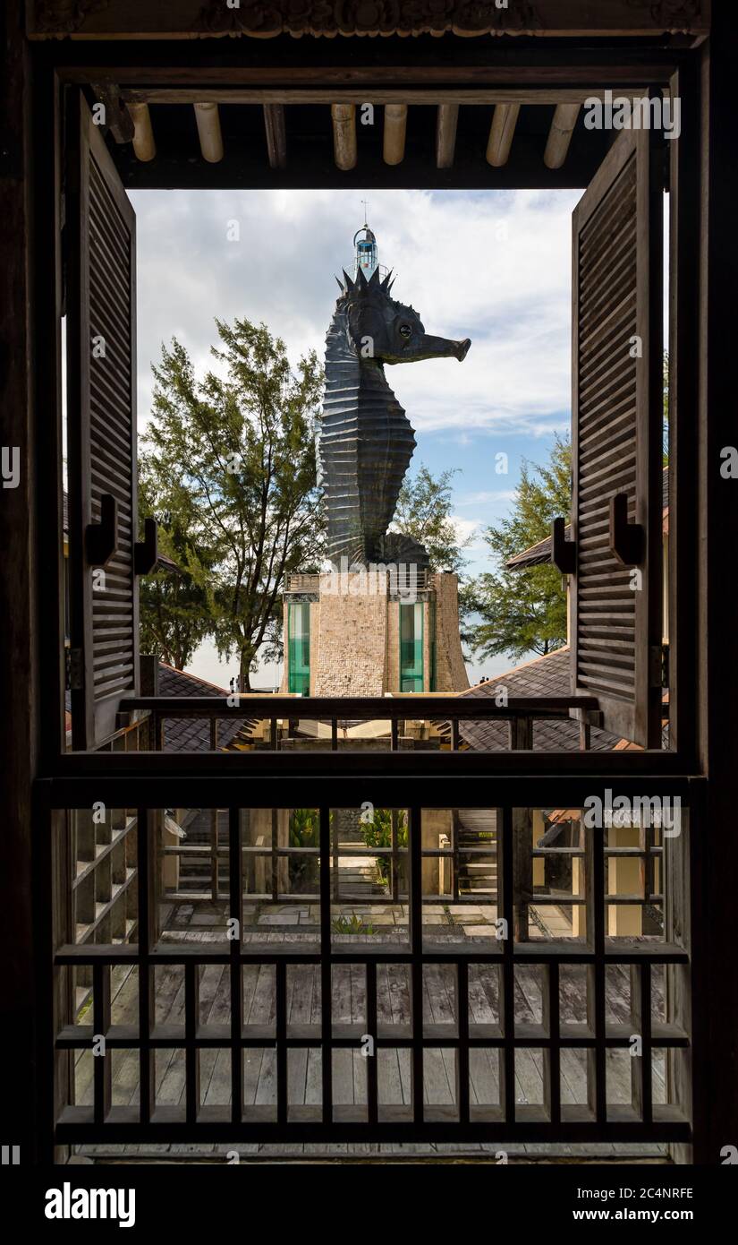 Miri, Sarawak, Malaysia: The iconic Seahorse Lighthouse at the ...