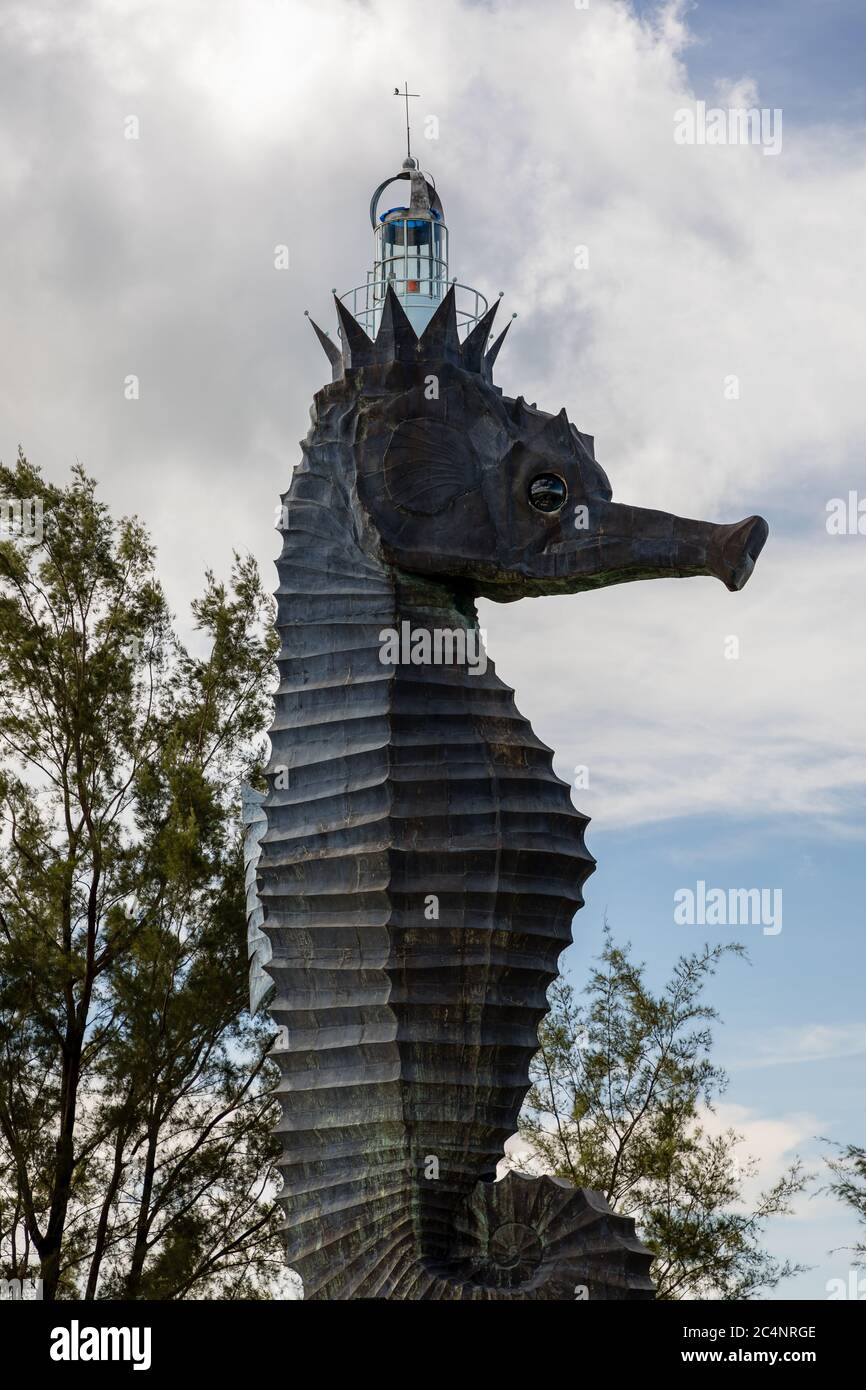 Miri, Sarawak, Malaysia: The iconic Seahorse Lighthouse at the ...