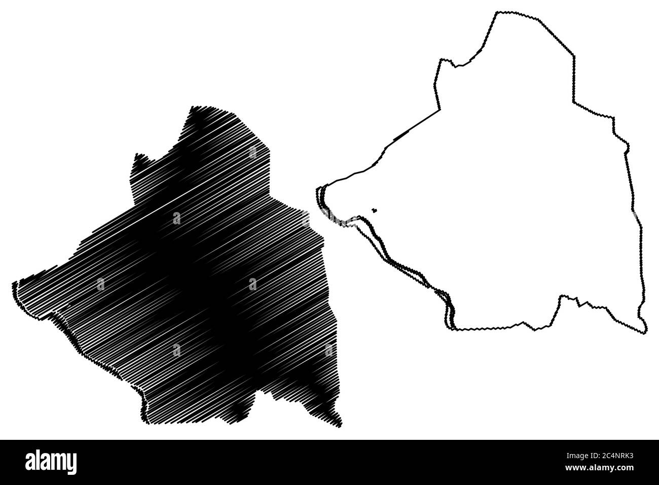 Raipur City (Republic of India, Chhattisgarh State) map vector ...