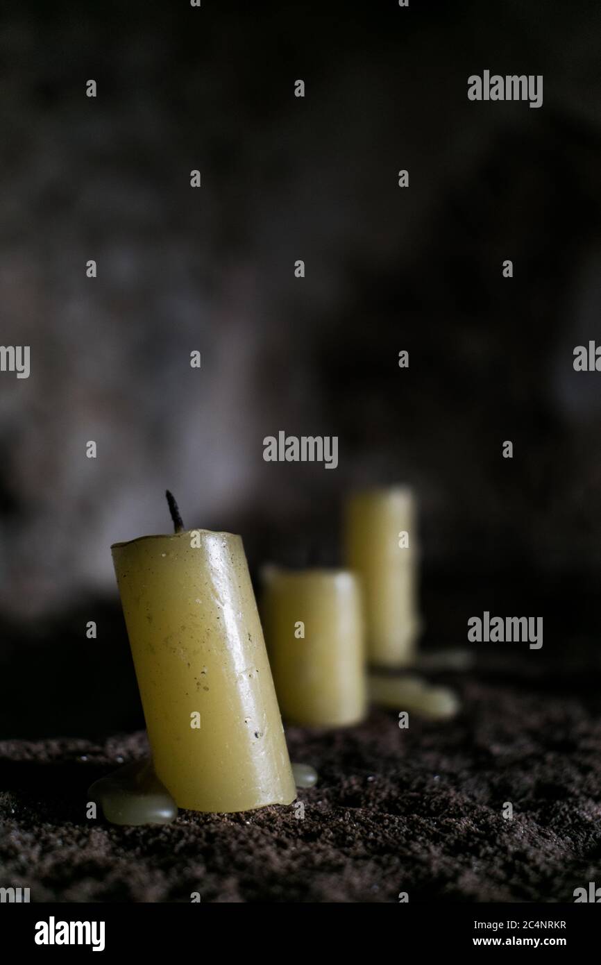 Candles unlit hi-res stock photography and images - Alamy