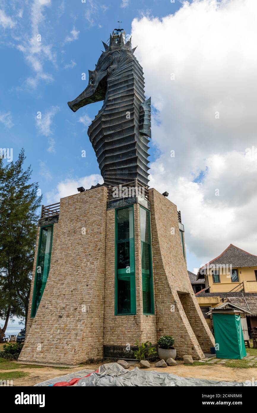 Miri, Sarawak, Malaysia: The iconic Seahorse Lighthouse at the ...