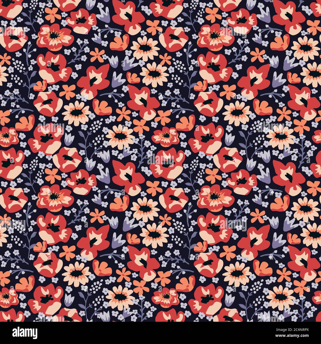 Flower tile small blue Stock Vector Images - Alamy