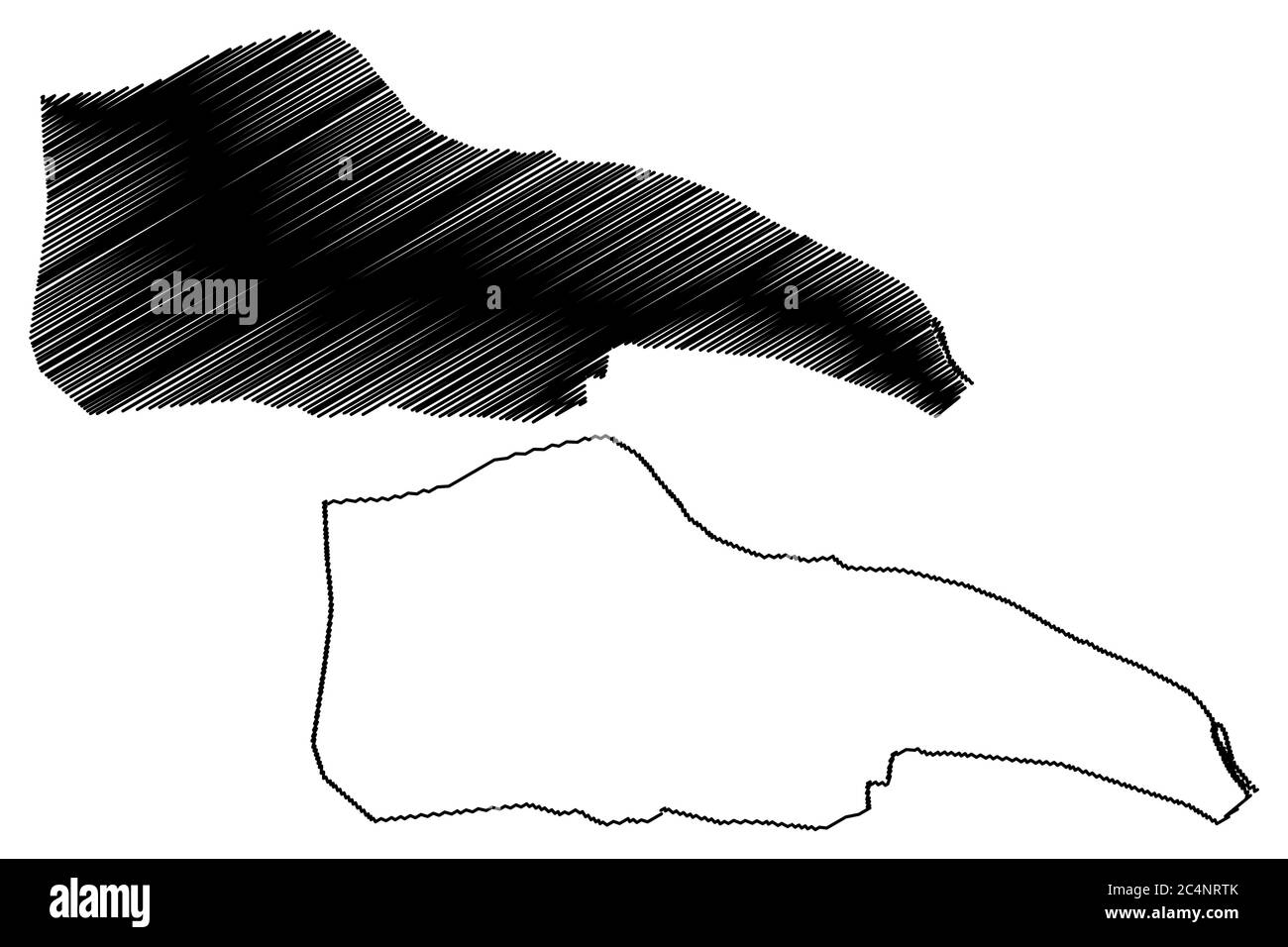 Patna City (Republic of India, Bihar State) map vector illustration ...