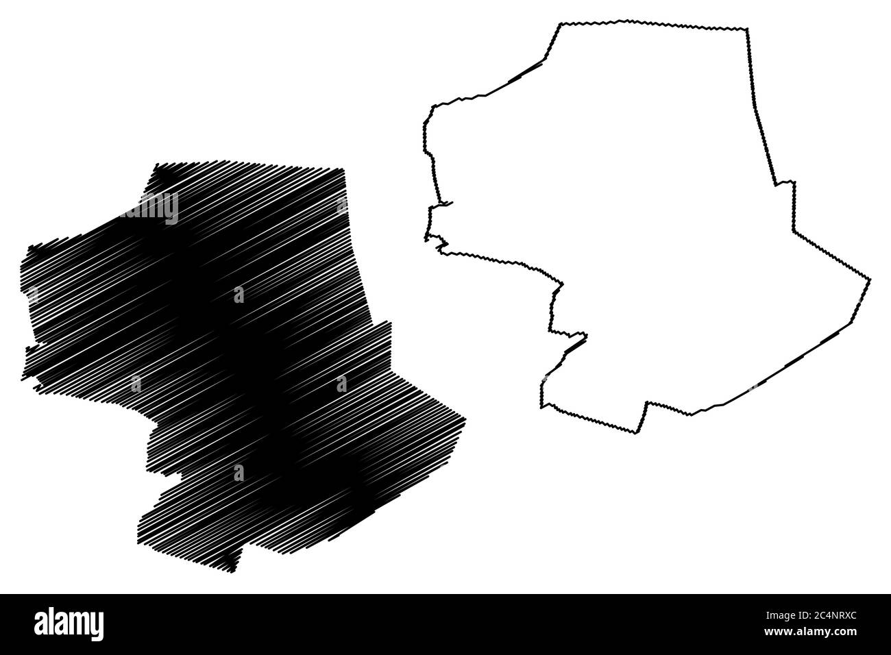 Tiruppur City (Republic of India, Tamil Nadu State) map vector ...