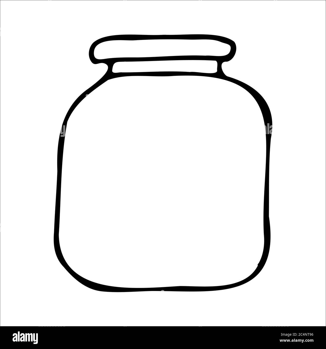 Empty Jar Coloring Page