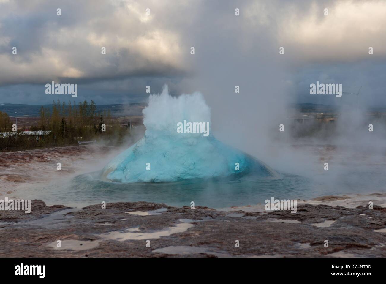 Geysir in Iceland – A Majestic Display of Nature's Power Stock Photo ...