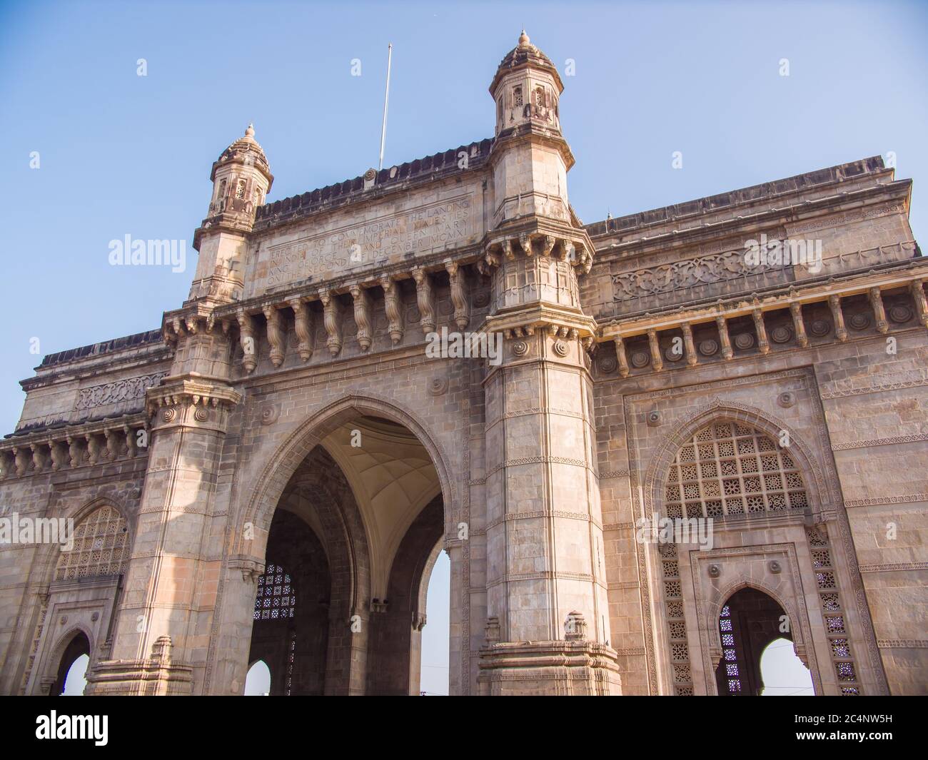 The legendary architecture of the Gateway of India in Mumbai Stock ...
