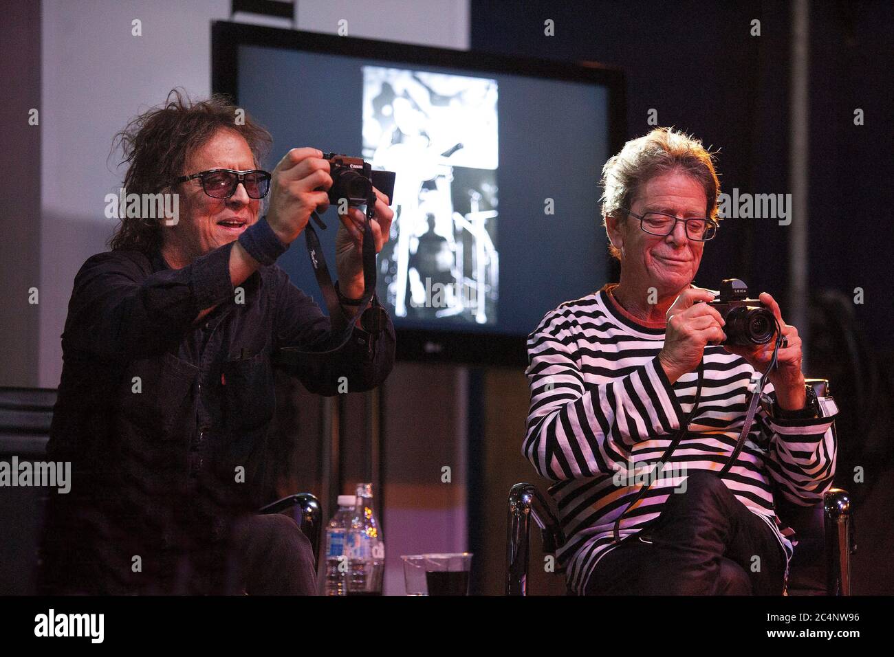 Lou Reed with Rock Rock at the Scala,King's Cross promoting Mick Rock's ...