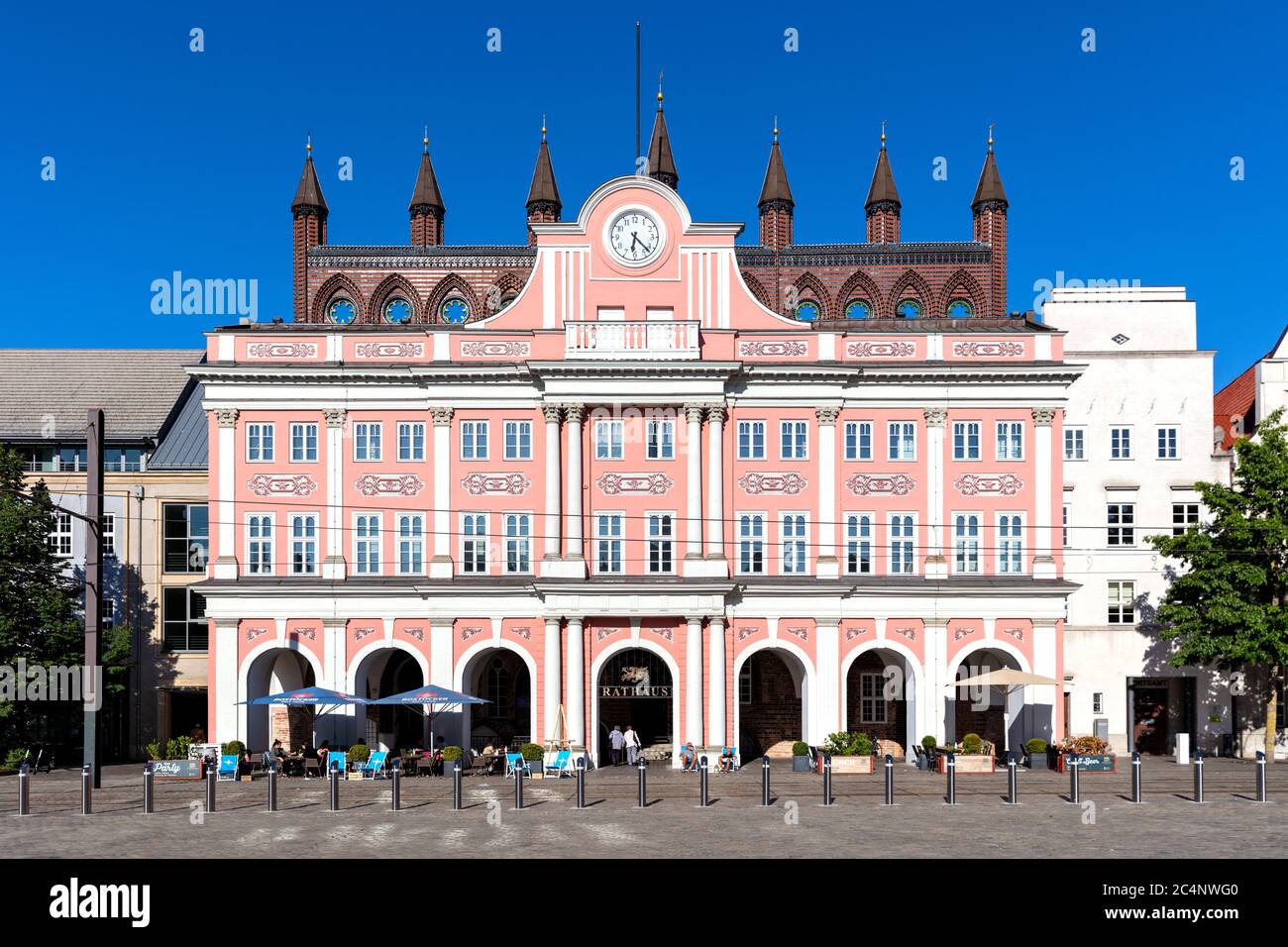 Rostock town hall hi-res stock photography and images - Alamy