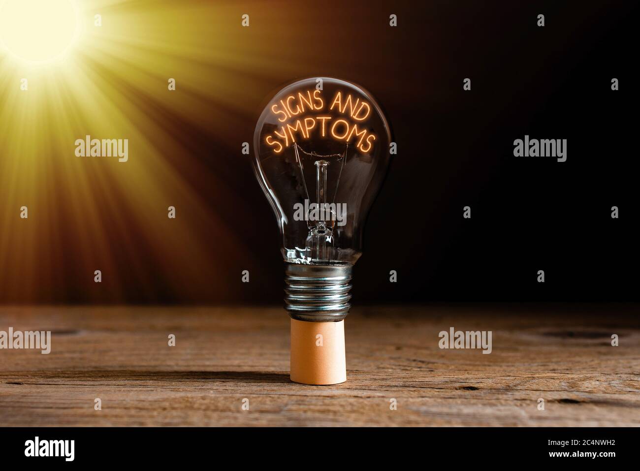 Handwriting text writing Signs And Symptoms. Conceptual photo ...