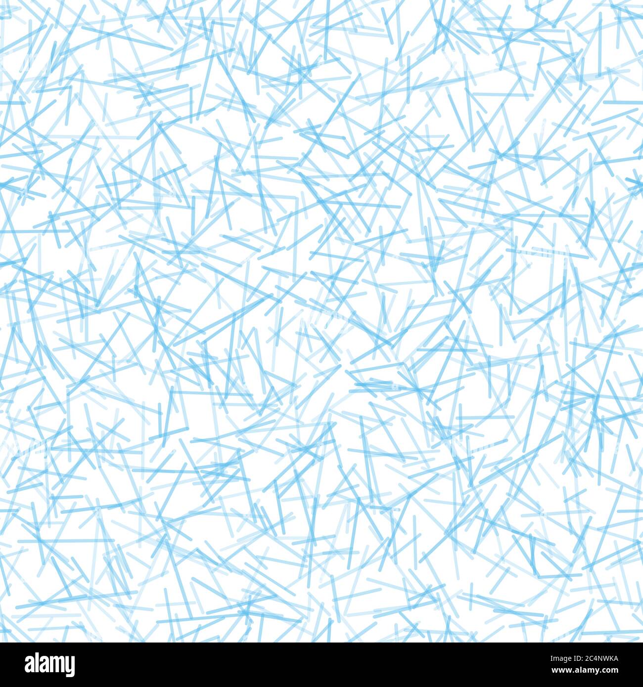 Abstract seamless pattern of randomly arranged lines in light blue ...