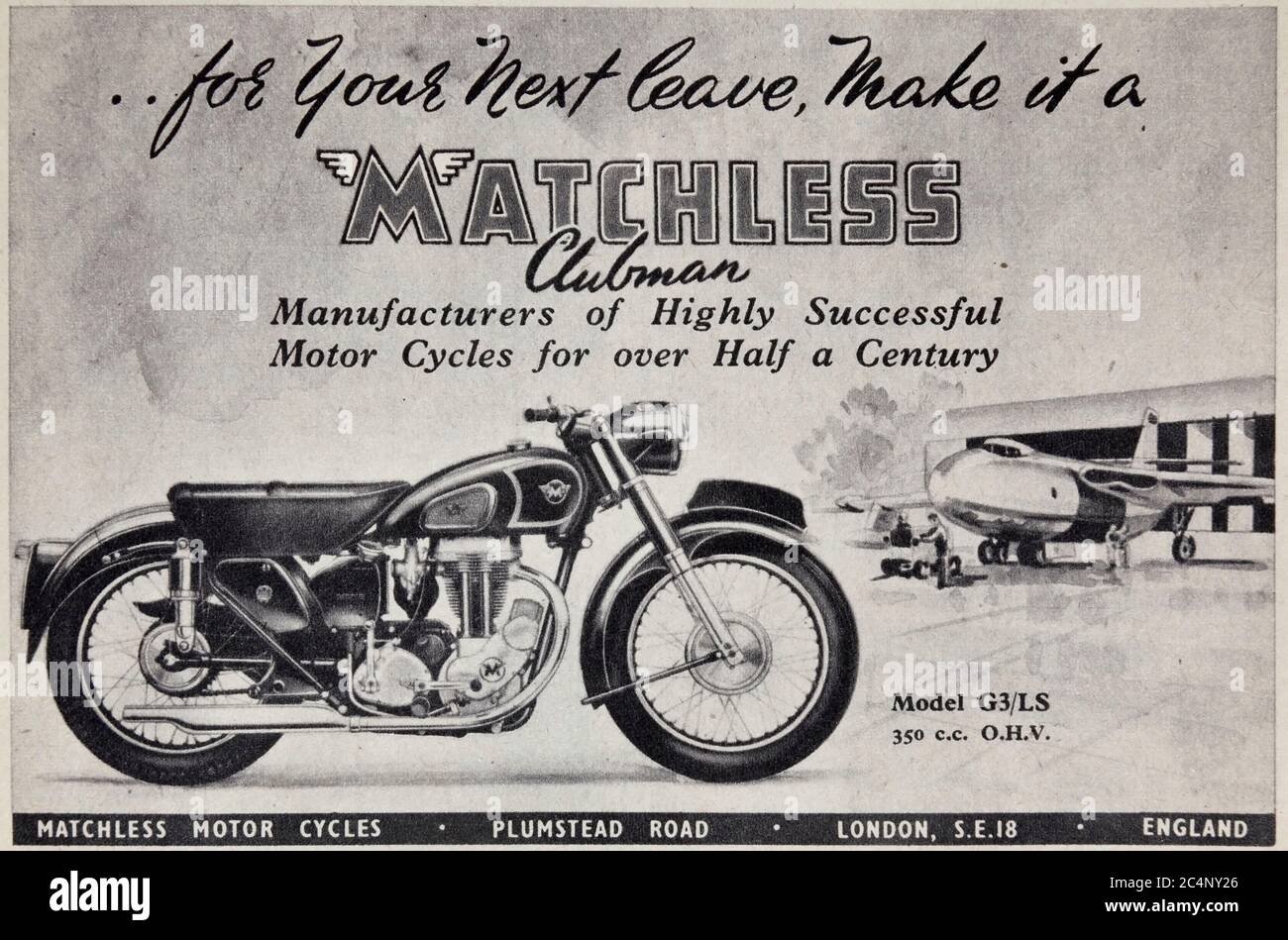 Vintage matchless motorcycle hi-res stock photography and images - Alamy