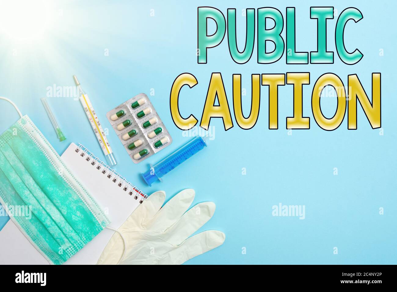 Writing note showing Public Caution. Business concept for formal ...