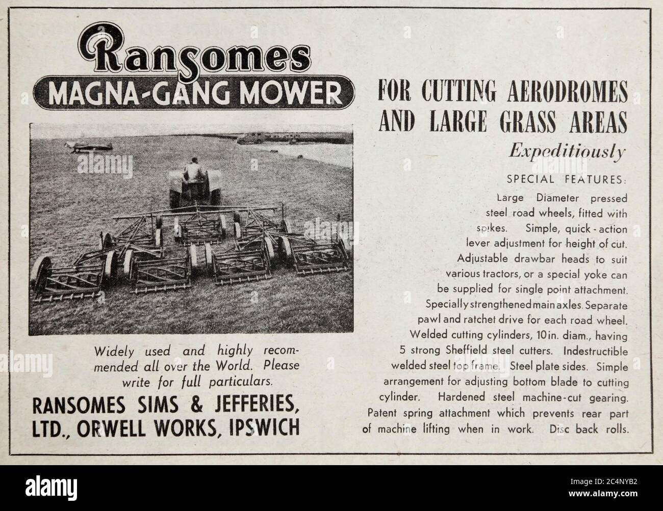 Vintage ransomes hi-res stock photography and images - Alamy