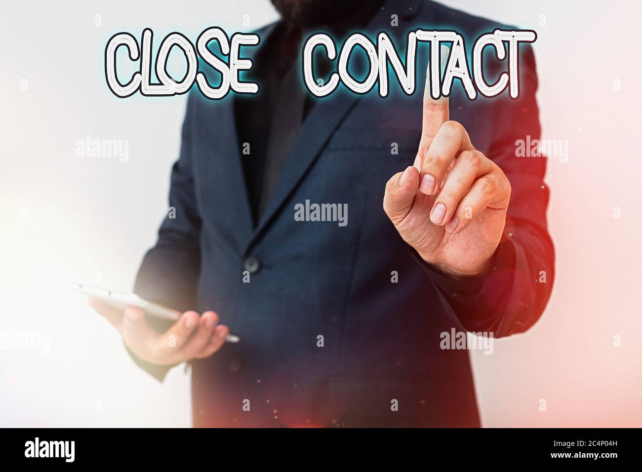 Handwriting text Close Contact. Conceptual photo having a history of ...