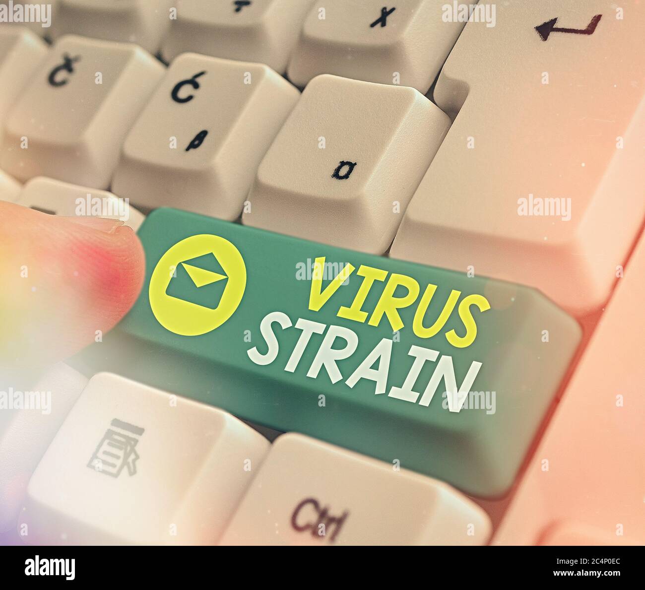 Text sign showing Virus Strain. Business photo text Another genetic ...