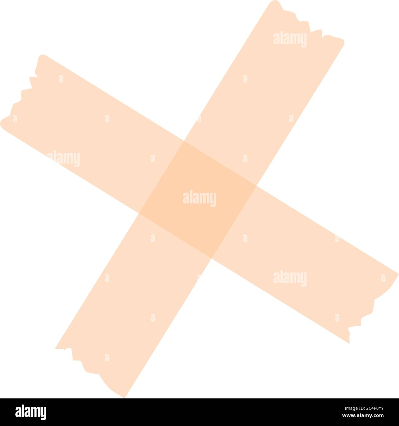 Cross scotch tape icon. Cartoon of cross scotch tape vector icon for ...