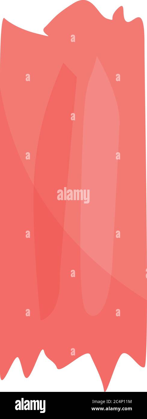 Red sellotape scotch icon. Cartoon of red sellotape scotch vector icon ...