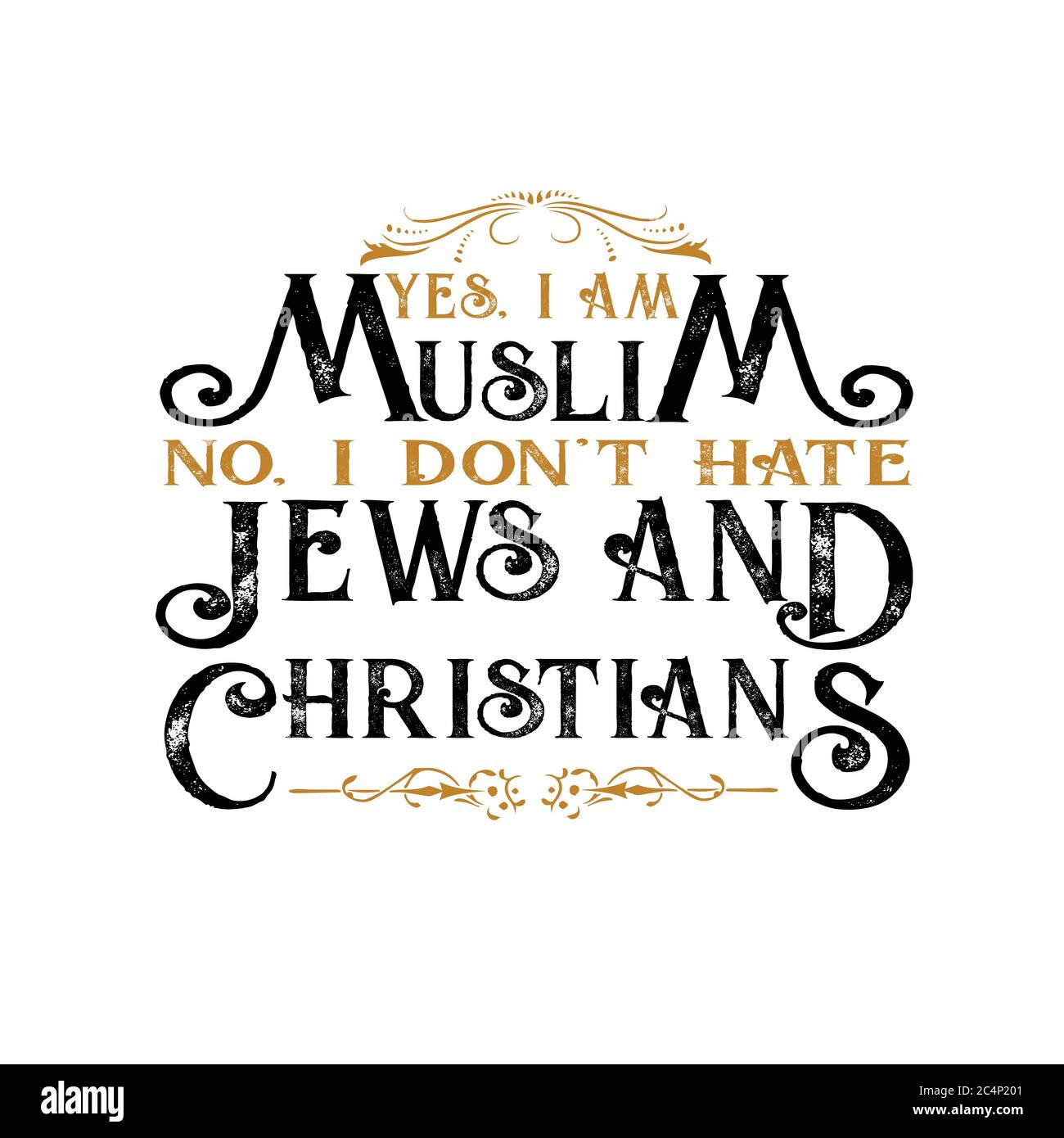 Muslim Quote and Saying. Yes I am Muslim Stock Vector Image & Art - Alamy