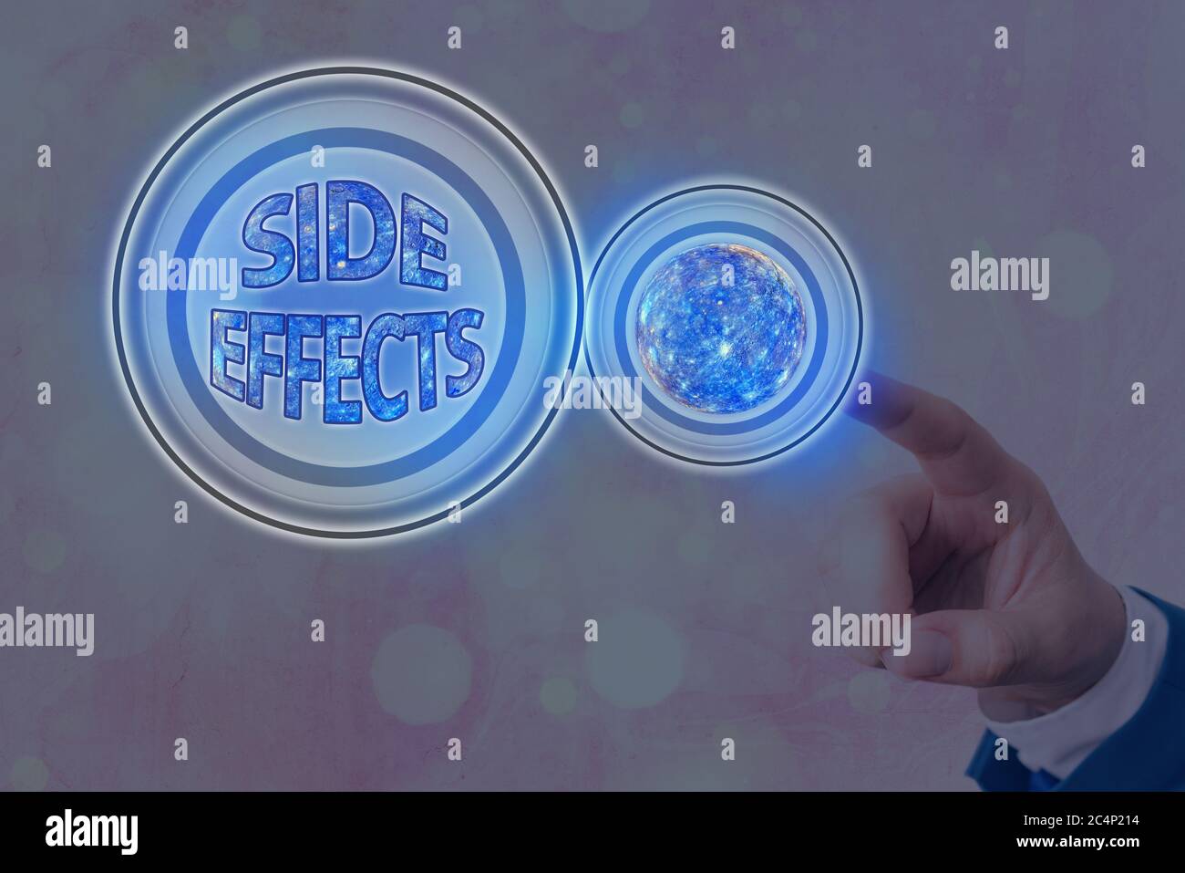 Text sign showing Side Effects. Business photo showcasing Typically ...