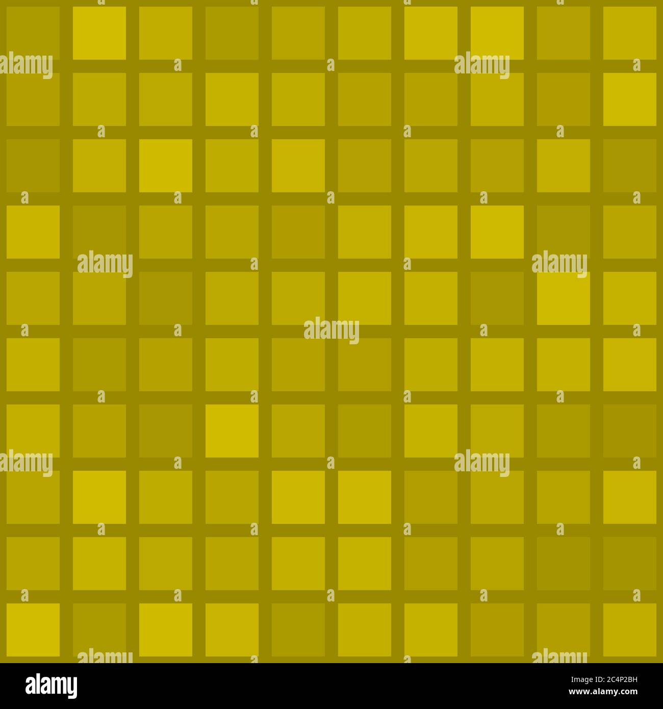 Abstract seamless pattern of big squares or pixels in yellow colors ...