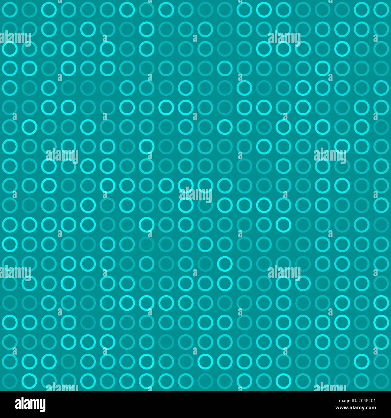 Abstract seamless pattern of small rings or pixels in light blue colors ...