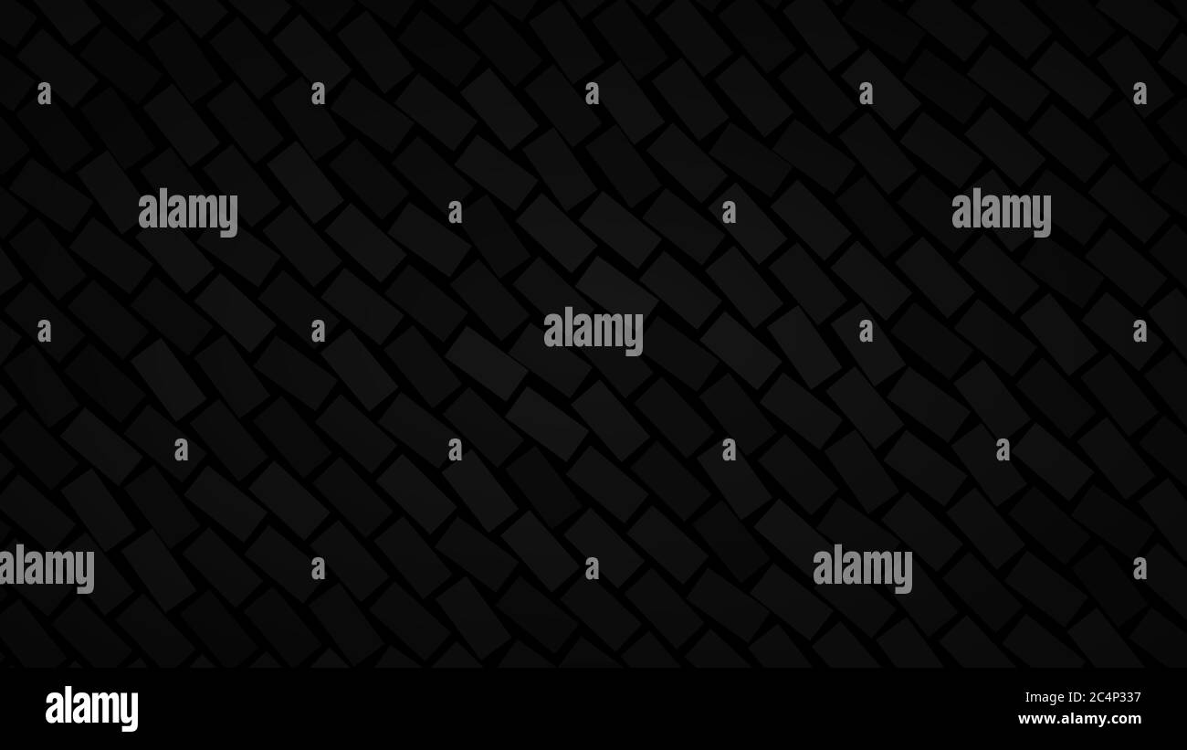 Abstract background of diagonally arranged rectangles in black colors ...