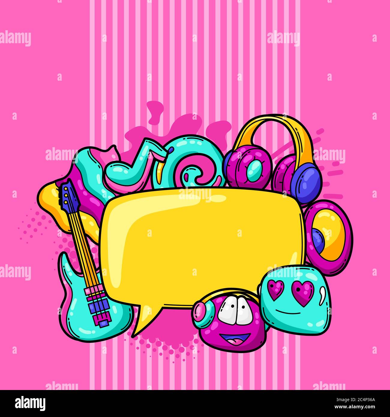 Cartoon listen Stock Vector Images - Alamy