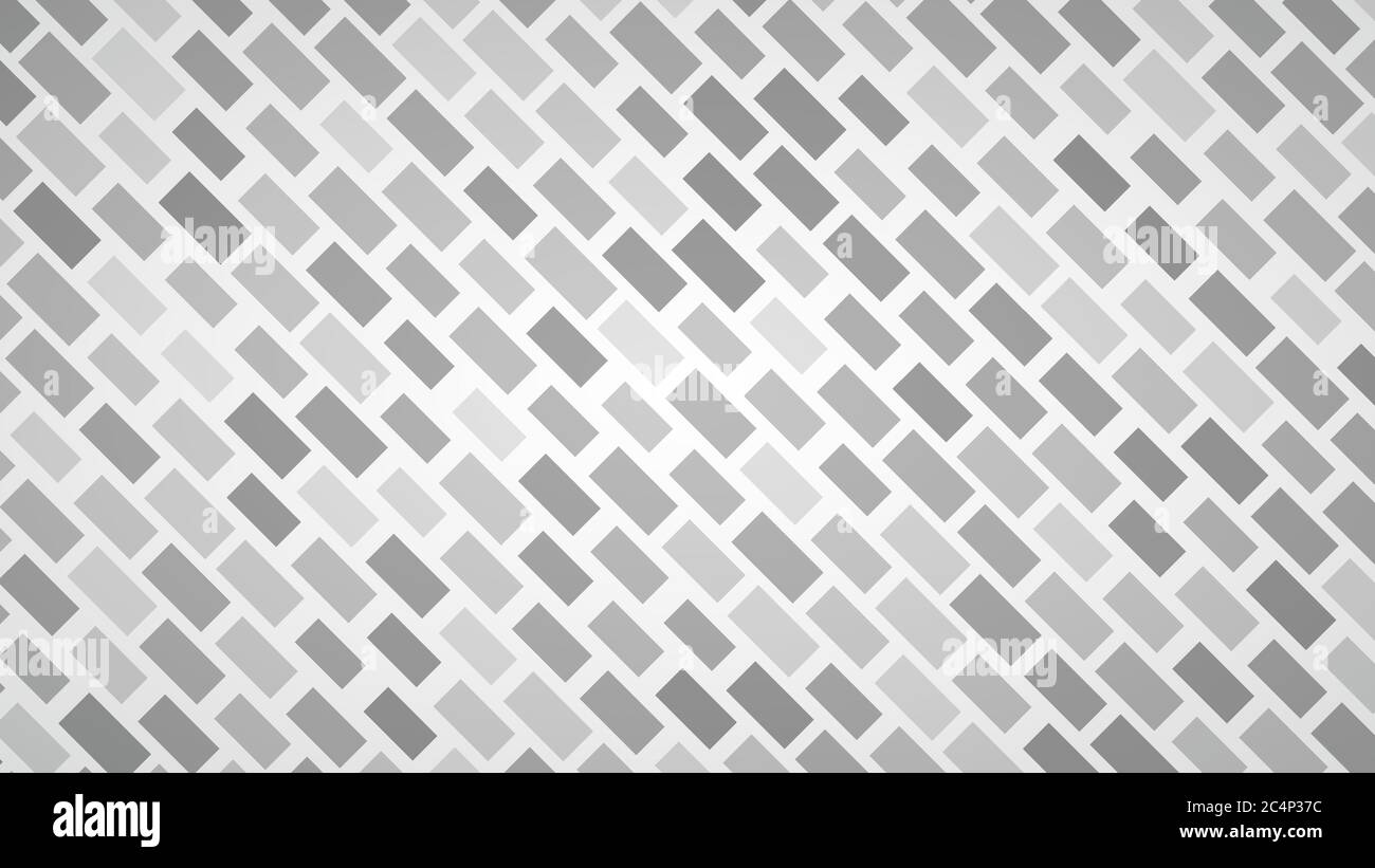 Abstract background of diagonally arranged rectangles in gray colors ...