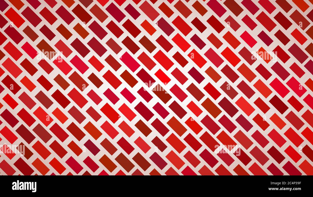 Abstract background of diagonally arranged rectangles in red colors ...