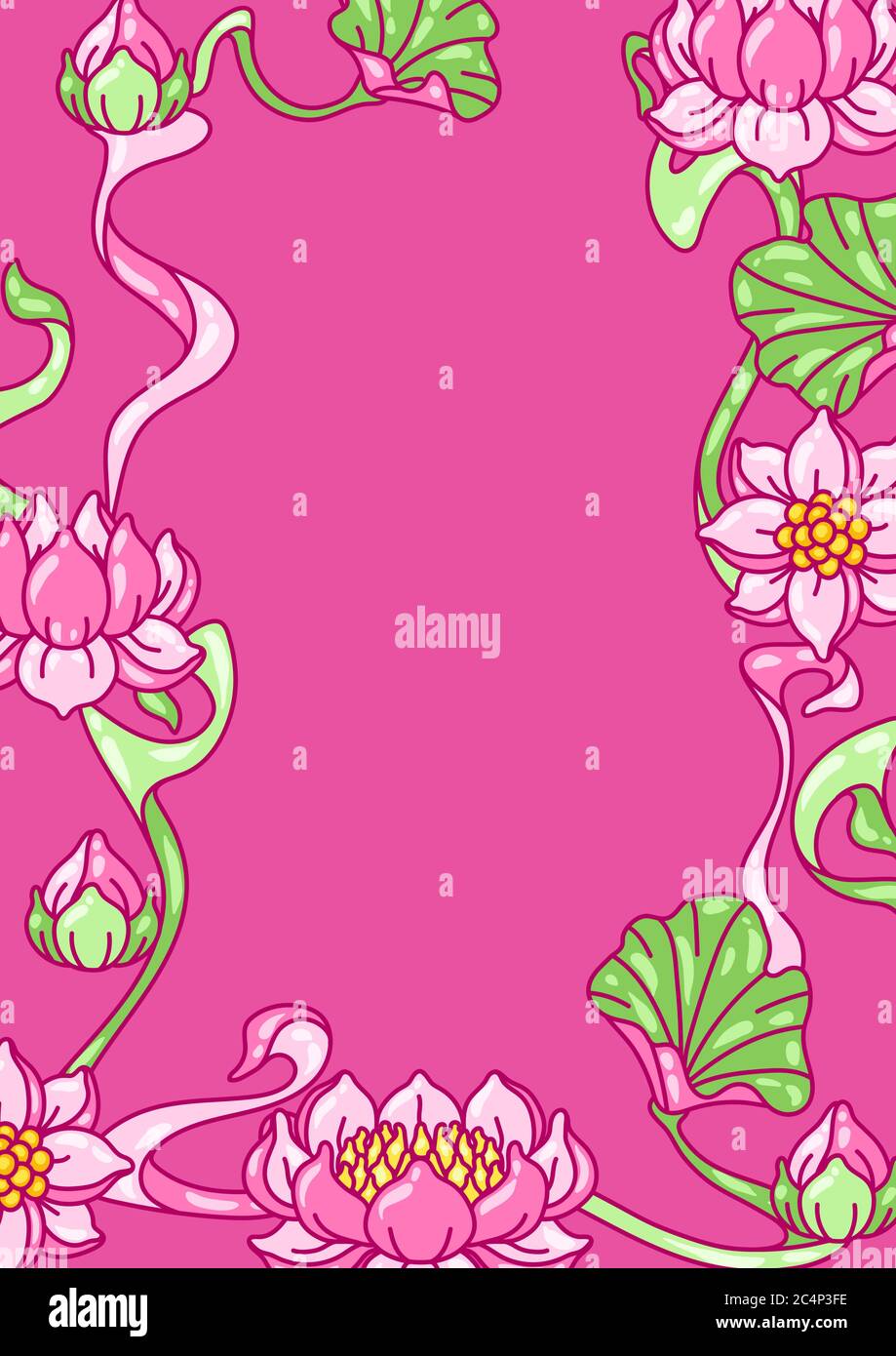 Art nouveau style water Stock Vector Images - Alamy