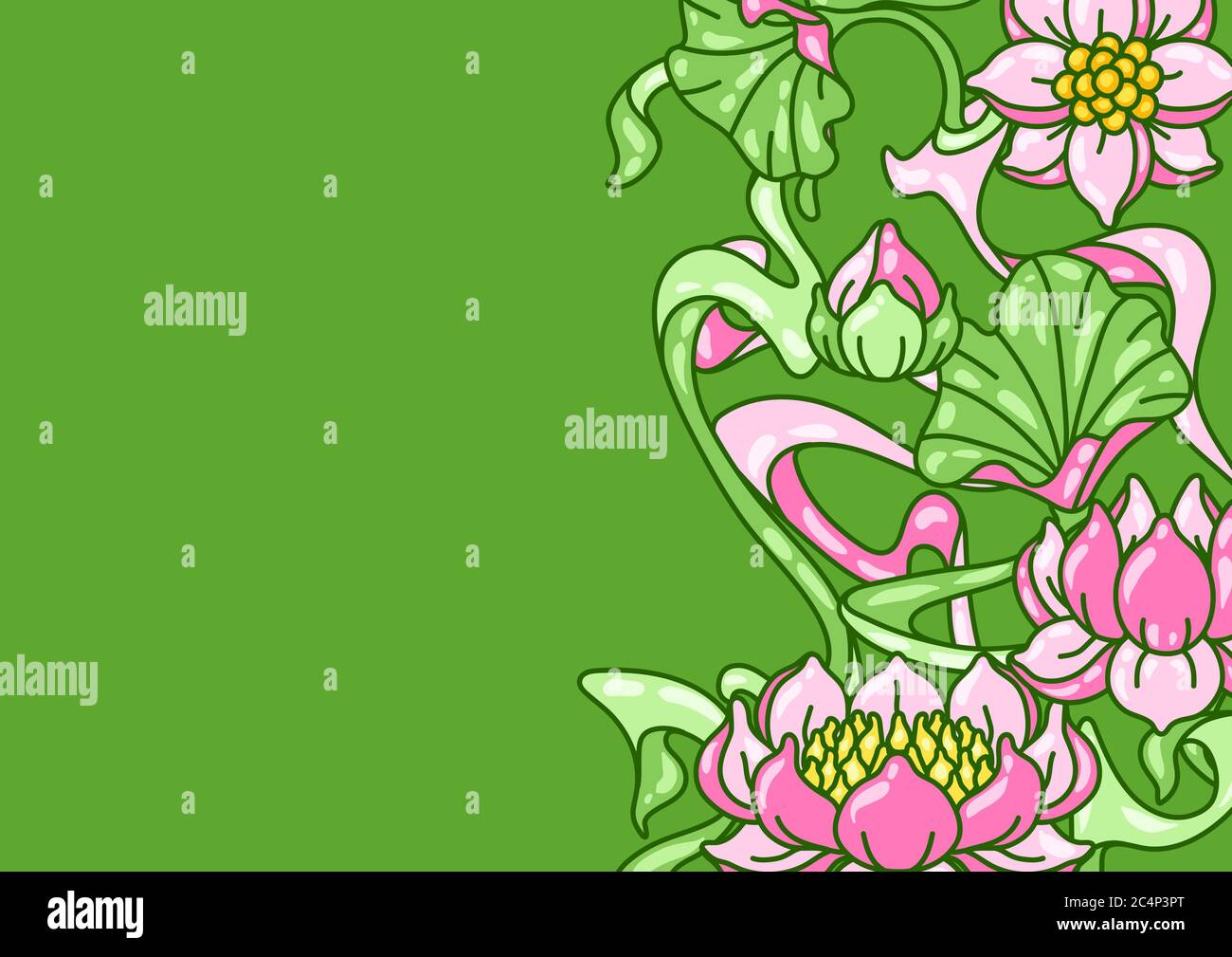 Art nouveau style water Stock Vector Images - Alamy