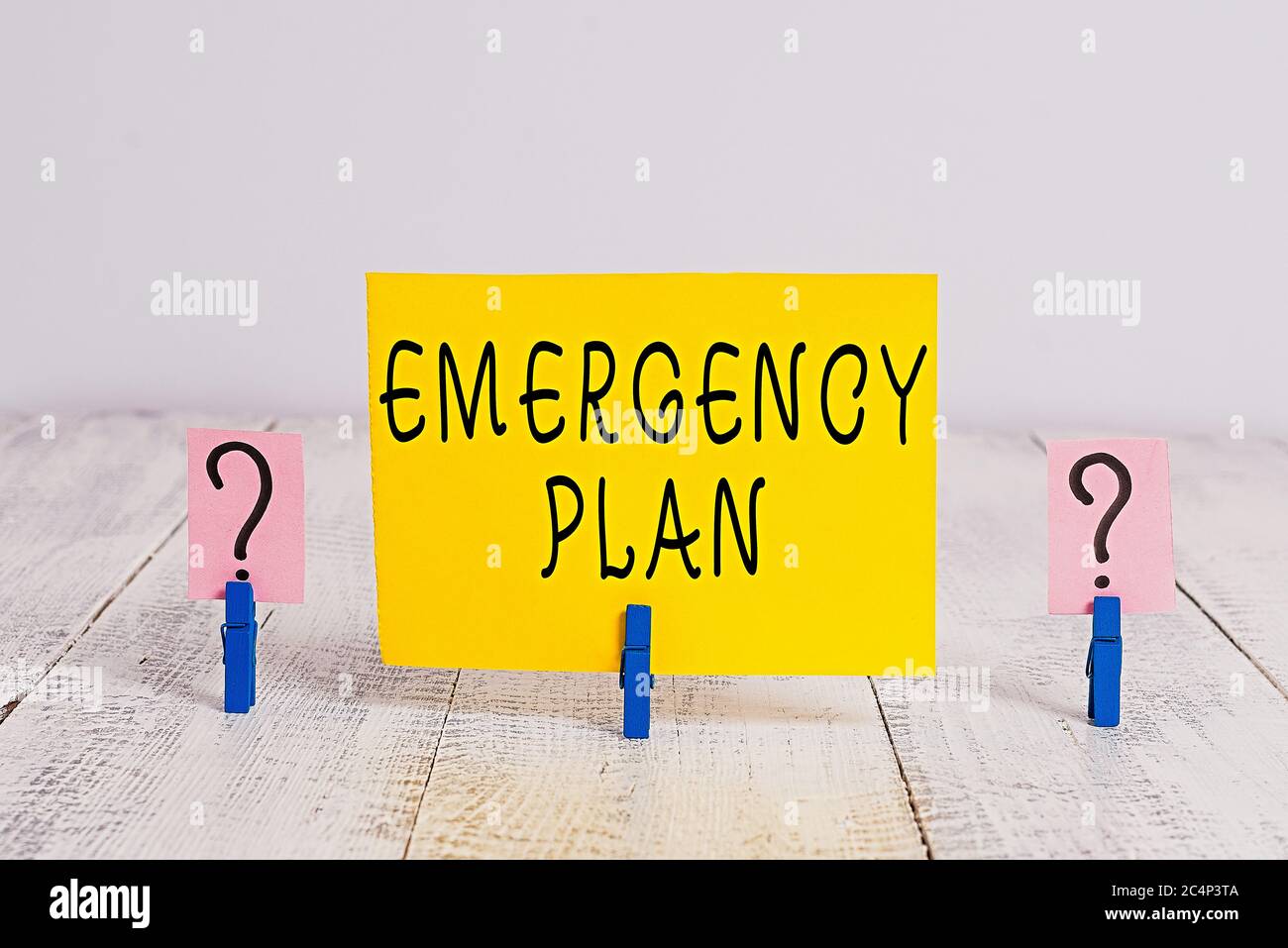 Conceptual hand writing showing Emergency Plan. Concept meaning ...