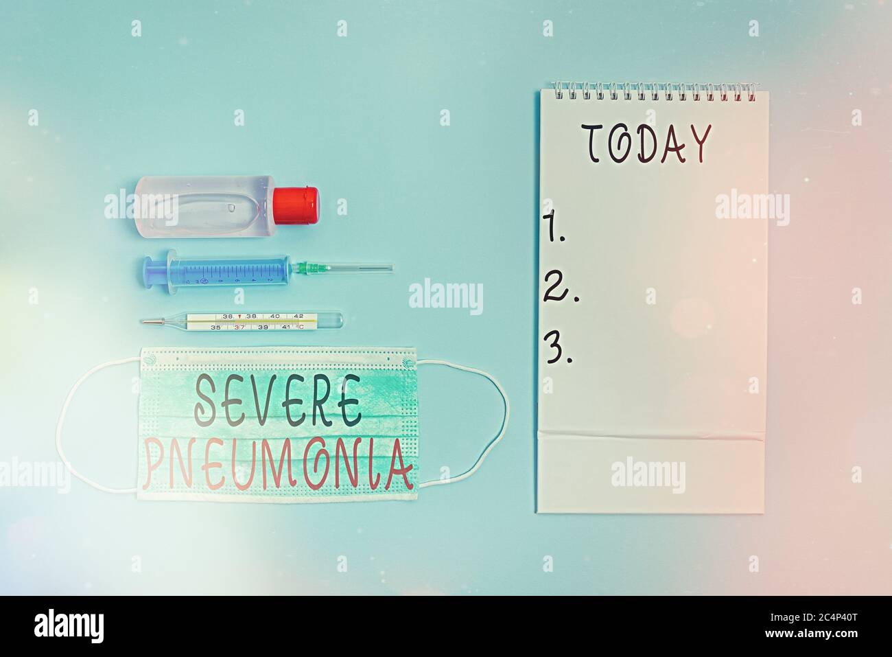 Conceptual hand writing showing Severe Pneumonia. Concept meaning acute ...
