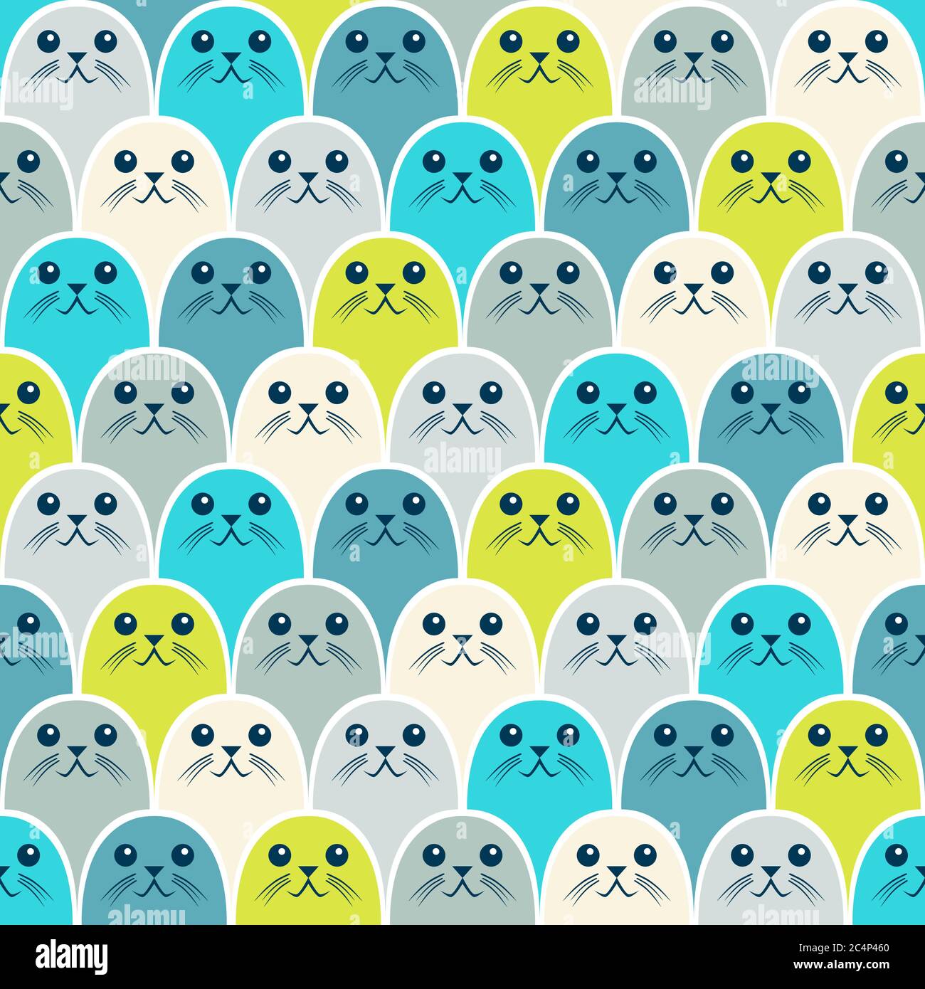 Nature and fur seals Stock Vector Images - Alamy