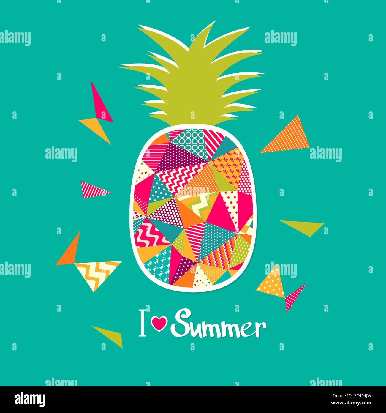 Pineapple calligraphy Stock Vector Images - Alamy