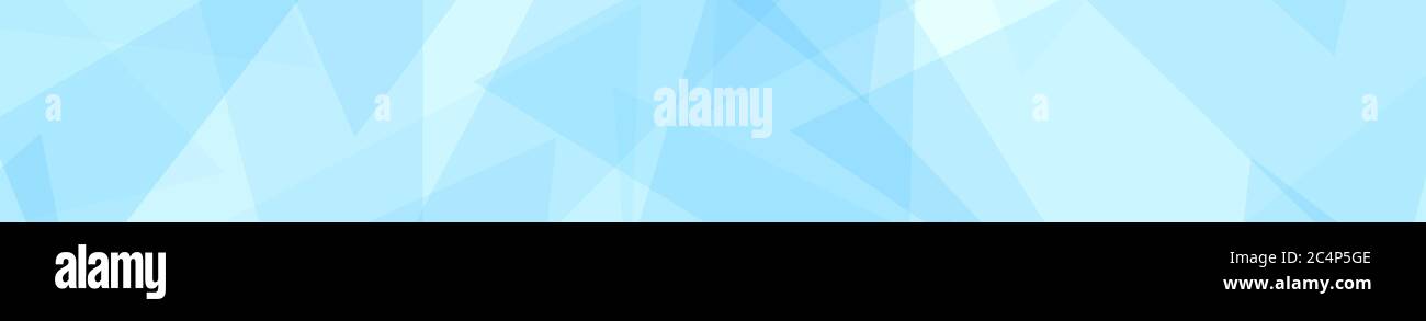 Abstract banner of translucent triangles in light blue colors Stock ...
