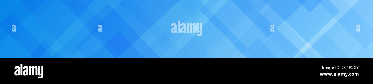 Abstract banner of translucent squares or rhombuses in light blue ...