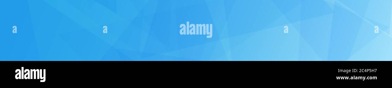 Abstract banner of translucent triangles in light blue colors Stock ...