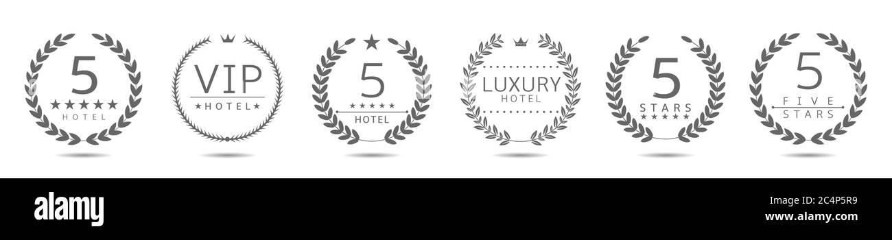 Five star badge set Stock Vector Image & Art - Alamy