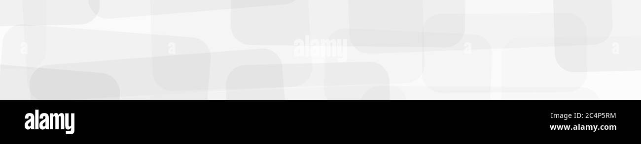 Abstract banner of translucent rectangles with rounded corners in white ...