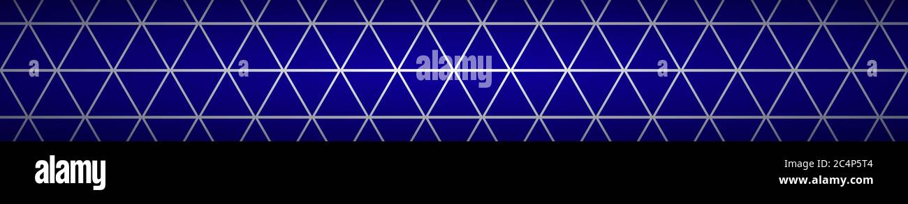 Abstract banner of small triangles in blue colors Stock Vector Image ...