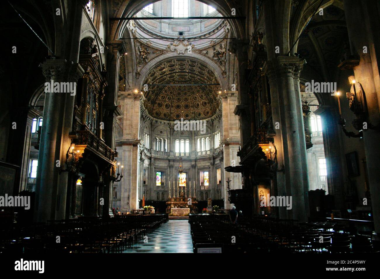 Como, Lombardy, Italy. The Cathedral of Santa Maria Assunta. Late ...