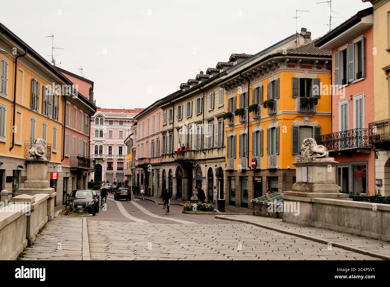 Monza, Brianza, Lombardy, Northern Italy. Via Vittorio Emanuele II ...