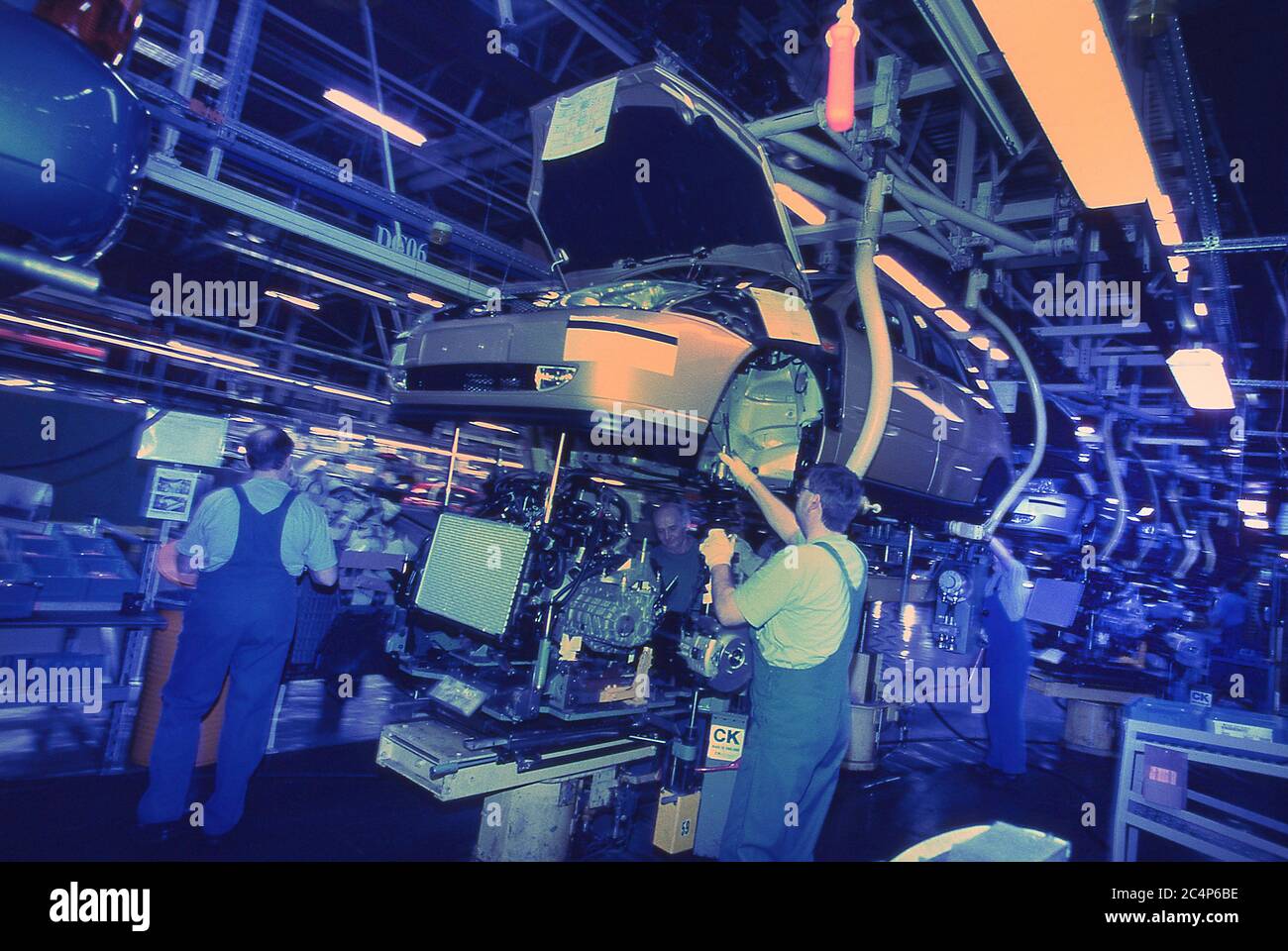 Ford Focus production at Ford factory in Cologne Germany 2000 Stock ...