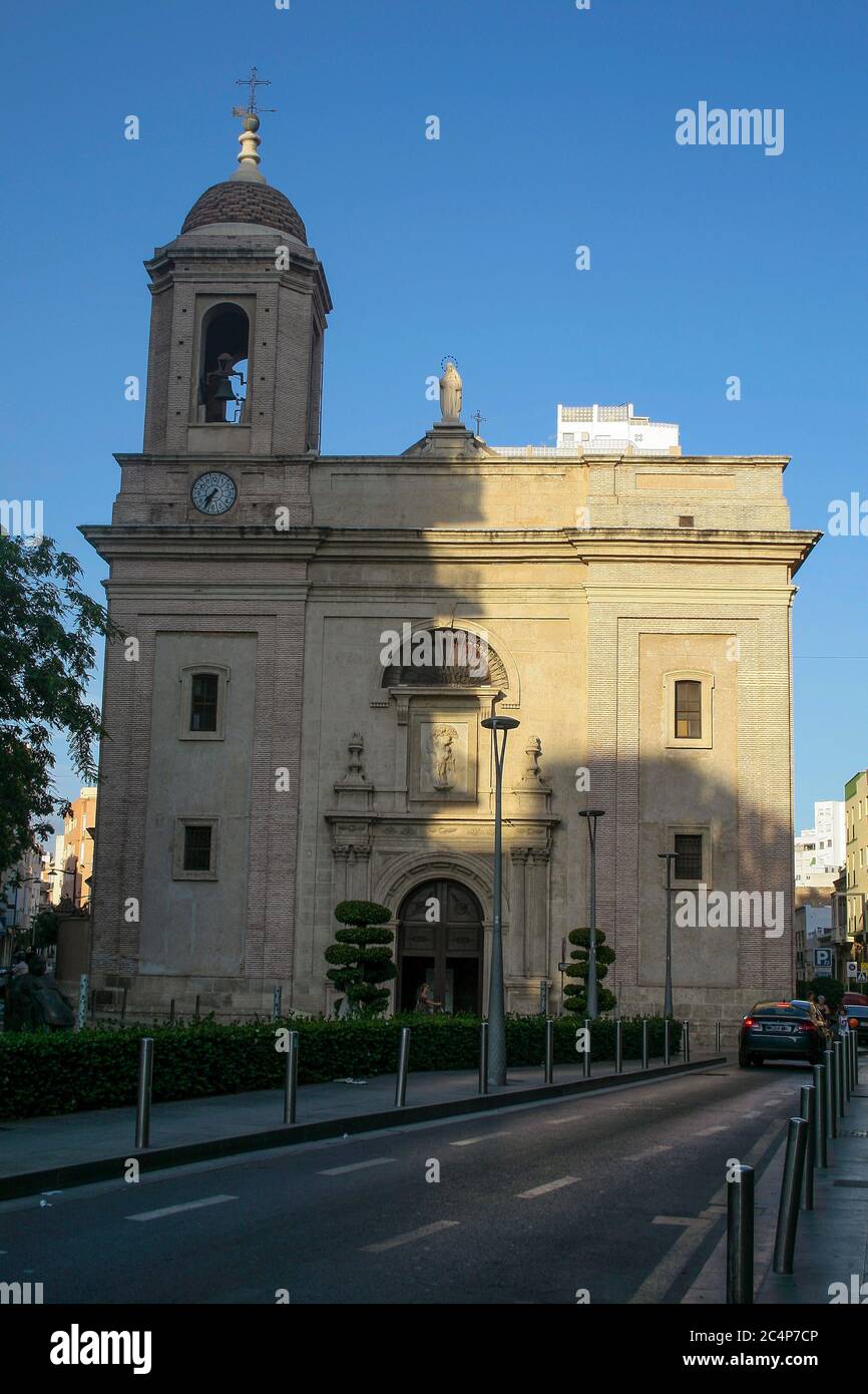 Almería, Andalusia, Spain, Europe.. St. Sebastian Church ( Iglesia de ...