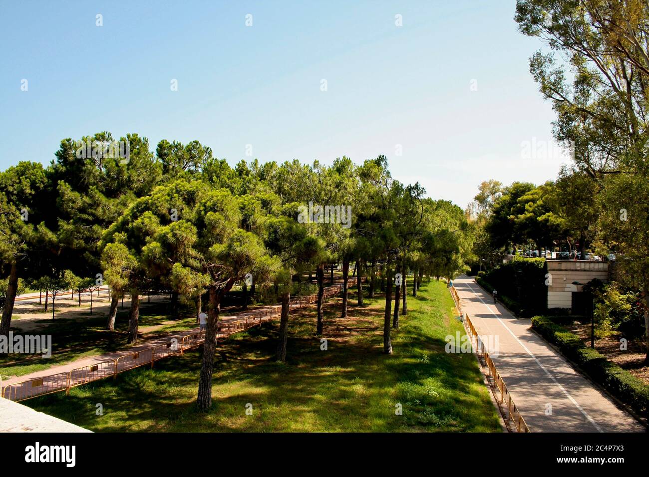 Valencia turia gardens valencia turia park city nature hi-res stock ...