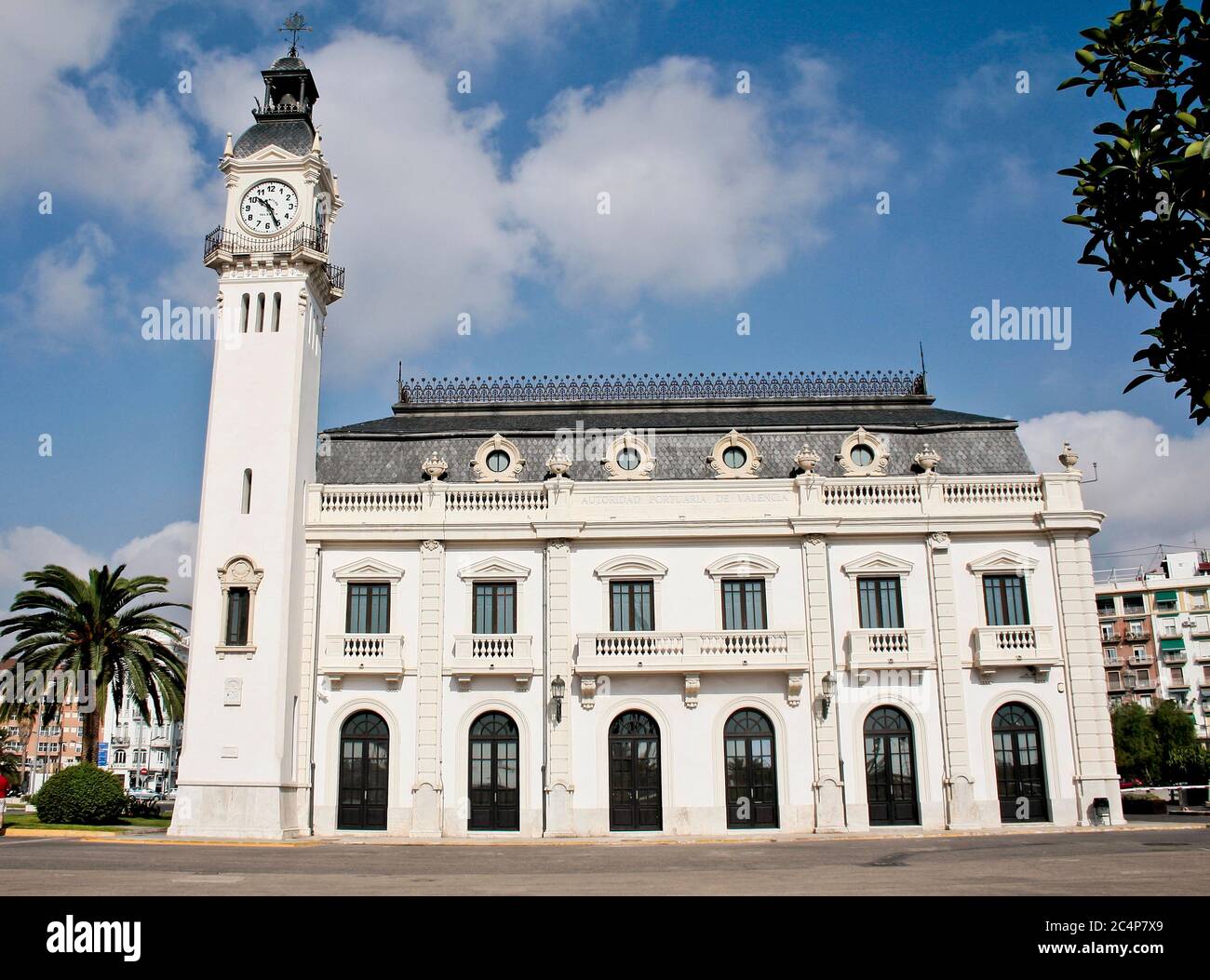 València, Comunidad Valenciana, Spain. Port Authority Building with ...